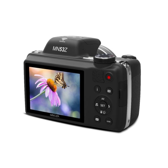 Dodd Camera - MINOLTA MN53Z 16MP/HD 53x Optical Zoom Digital Camera - Black